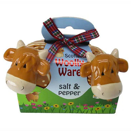 Highland Cow Salt & Pepper Shakers | Scotland / Scottish Coo Cow ...